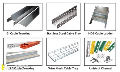 Various Types Of Cable Trays And Cables