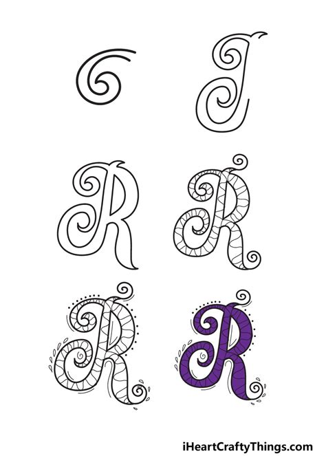 Fancy Letter R Draw Your Own Fancy Letter R In 6 Easy Steps