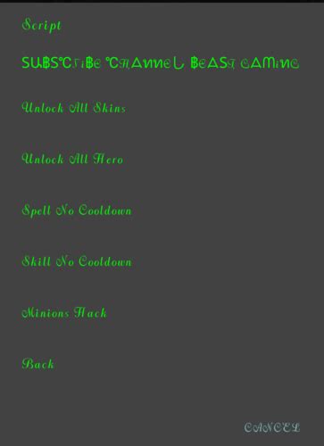 New Script All In One Future Mobile Legendlua Lua Scripts Gameguardian