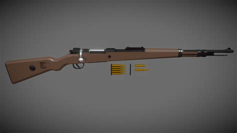 Low Poly Kar98k Mauser Karabiner 98k Download Free 3d Model By D U