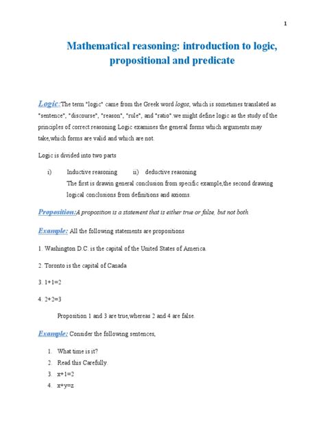 Discrete Structures 1 Pdf Logic Proposition