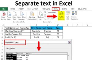 Separate Text In Excel Examples How To Separate Text