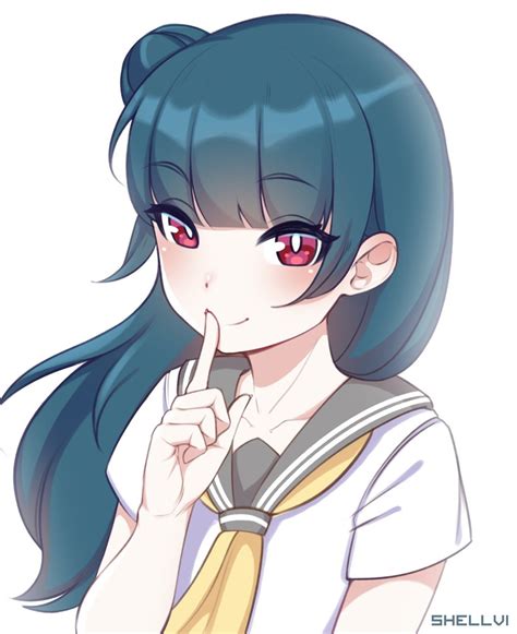 Tsushima Yoshiko Love Live And More Drawn By Shellvi Danbooru