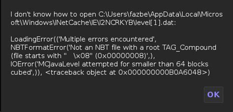 Mcpe Not Working · Issue 987 · Podshotmcedit Unified · Github