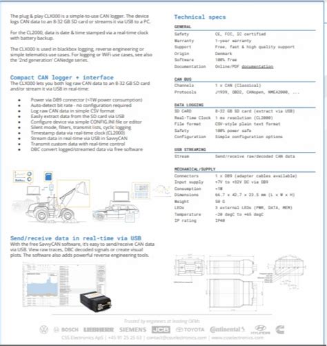 Cl Can Bus Data Logger Low Cost Csv Style Plain Text Format At Best Price In Chennai