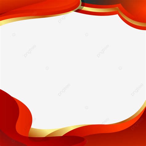 Red Wavy Border Vector Red Background Red Red Abstract PNG And Vector With Transparent