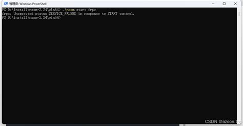 Windows设置开机自启（nssm实现）（frp为例）nssm Frpc Csdn博客