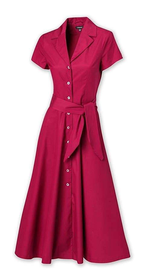 Vintage Style 1940s Plus Size Dresses Shirtwaist Dress Fashion