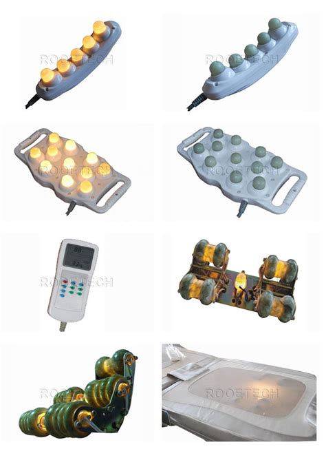 China Massage Bed With 9 Jade Rollers Massage Therapy Bed