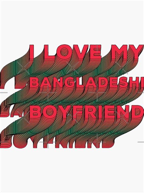 Bangladeshi Bf Bangladeshi Gf Sticker For Sale By Materego Redbubble