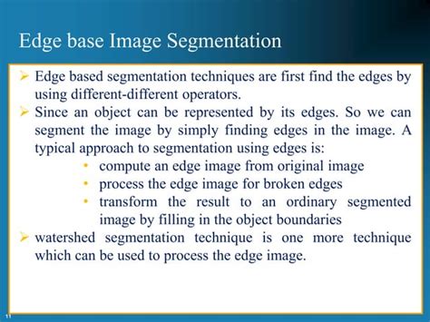 A Study And Comparison Of Different Image Segmentation Algorithms Ppt