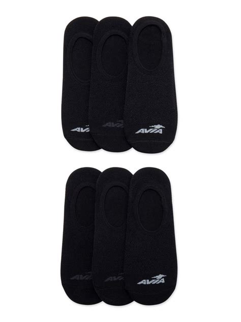 Avia Womens Microfiber Sport No Show Liner Socks 6 Pack