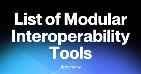 List Of 4 Modular Interoperability Tools 2024