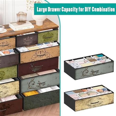 Vasicar Dresser For Bedroom With 12 Drawers Tall Uk Ubuy