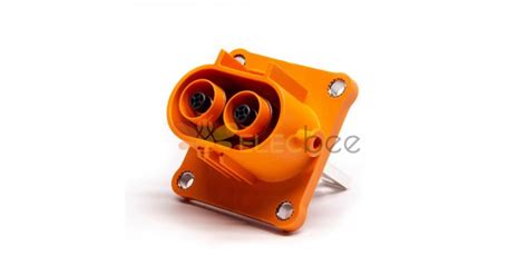 Elecbee Hvil 2pin Right Angle Plastic Socket 200a M8螺纹孔 Ip67 Hvil Series Connector