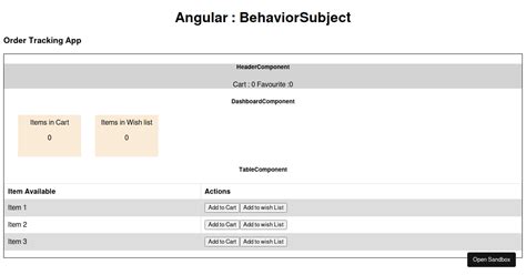 Angular Behaviour Subject Codesandbox
