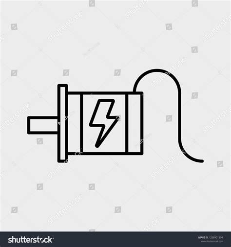 Servo Electric Motor Vector Outlite Icon เวกเตอรสตอก ปลอดคาลขสทธ Shutterstock