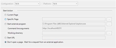 Mvc 3 Default Browser Visual Web Developer Express 2010 Stack Overflow