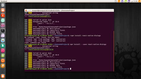 Android Error When Install React Native Popup Or Dialog On Ubuntu Stack Overflow