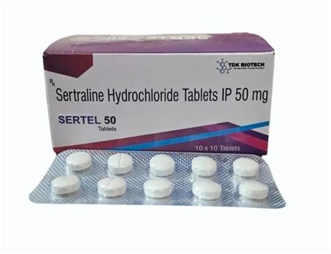 50mg Sertraline Hydrochloride Tablets Ip At ₹ 11050box Sertraline