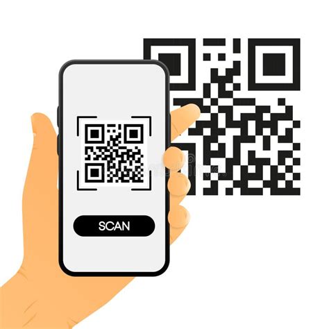 scan qr code on mobile phone electronic digital technology barcode