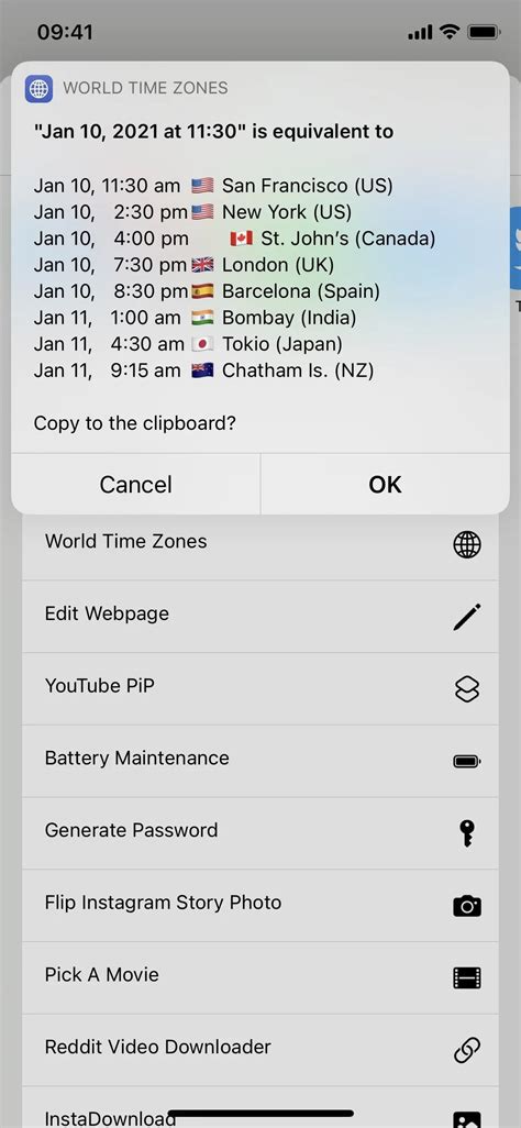 convert dates and times to different time zones on ios without leaving