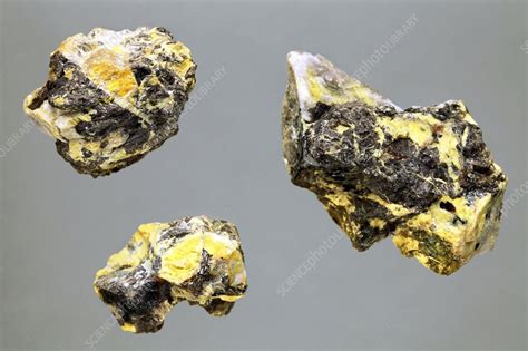 Uranium Bearing Mineral Rocks Stock Image C0118501 Science Photo