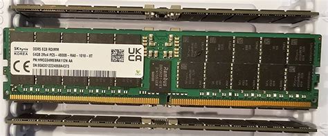 Used 1x 64gb Ddr5 Pc5 4800b 2rx4 Reg Ecc Ec8 Rdimm Hynix Hmcg94mebra112n 38400 Ubb Threads