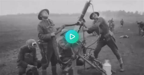 Soldiers From 312th Infantry Regiment 78th Infantry Division Testing A Captured Mg 08 To Use As