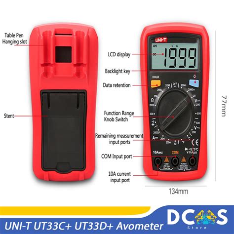 Jual Uni T Ut33c Ut33d Digital Multimeter Avo Meter Multitester Avometer Shopee Indonesia