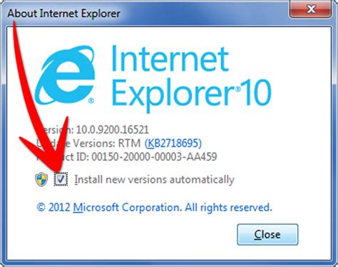 My Internet Explorer Update