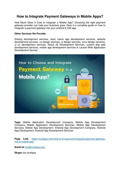 Ppt How To Integrate Payment Gateways In Mobile Apps Powerpoint