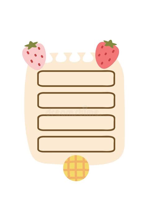 Cartoon Task Planners Cute Paper Sticky Notes Banners To Do List Or Memo Message Notepads