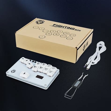 Fightingbox Mini Hitbox Gp2040 Ce Rgb Led Fightstick Game Pad Keyboard Cherry Mx Switch For Ps3