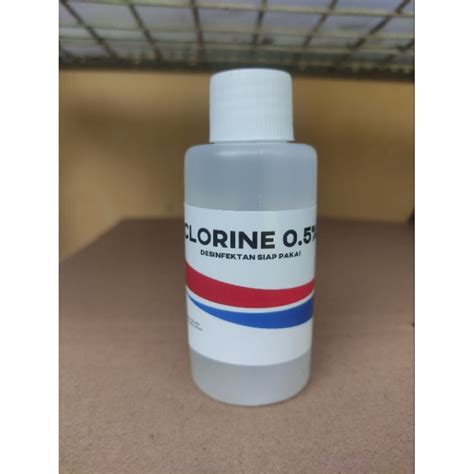 Jual Dua Botol Klorin 0 5 Isi 100 Ml Shopee Indonesia