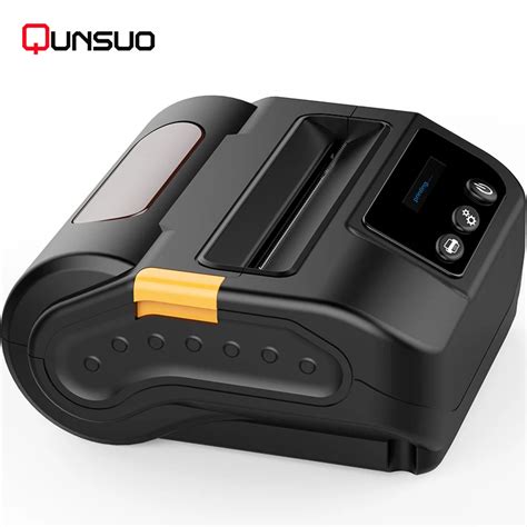 USB Bluetooth Mm Mobile Mini Thermal Printer Lithium Ion Batteries Support Multi Language