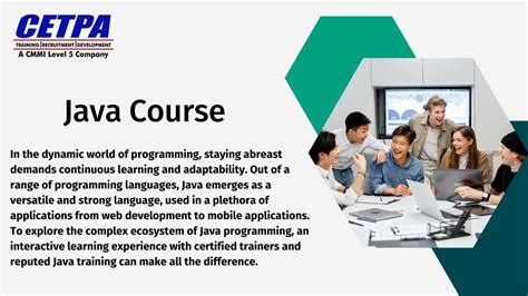 Ppt Java Course An Interactive Learning Experience With Certified