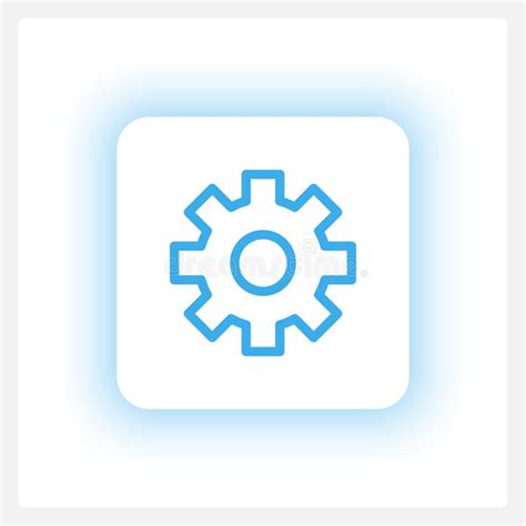 Focused Settings Button UI Element Template Stock Vector Illustration Of Digital Business