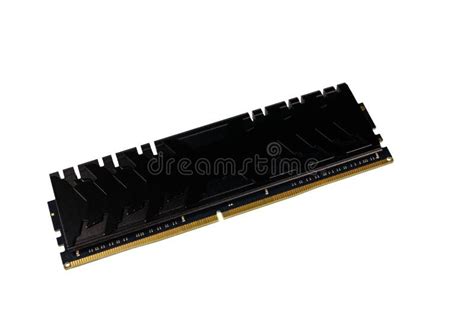 Modern Random Access Memory Ddr4 Module Isolated On White Background