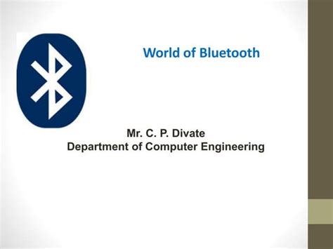 Bluetooth Pptx Computer Networking Computing