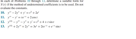 Solved In Each Of Problems Through Determine A Chegg Com
