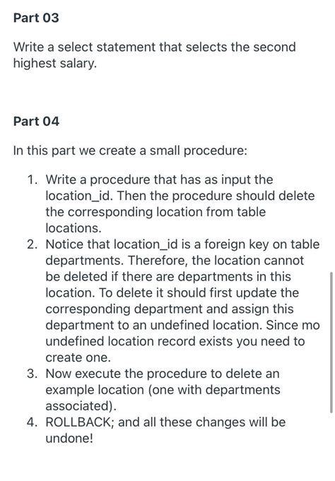 Solved Part 03 Write A Select Statement That Selects The