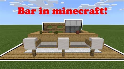How To Build A Bar In Minecraft
