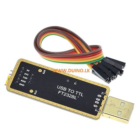Ft232bl Usb 2 0 To Ttl 5v 3 3v Ftdi Ft232 Serial Adapter Module Duinolk The Biggest Arduino