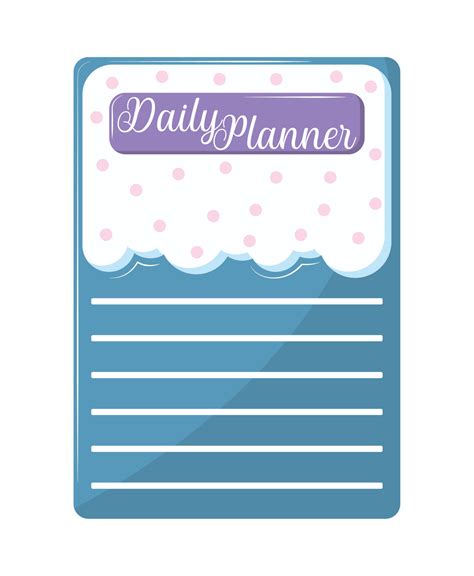 Page Daily Planner 10513148 Vector Art At Vecteezy