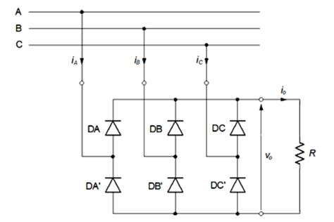 Solved The Circuit Diagram Below Shows A Six Pulse Diode Chegg Com