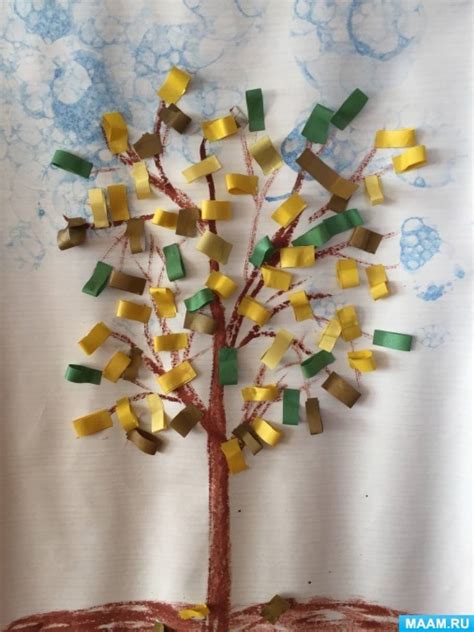Осеннее дерево аппликация в средней группе 6 фото Воспитателям детских садов школьным