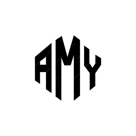 Premium Vector Amy Letter Logo Design With Polygon Shape Amy Polygon And Cube Shape Logo