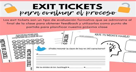 EXIT TICKET Editables PARA EVALUAR EL PROCESO Orientacion Andujar