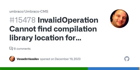 Invalidoperationexception Cannot Find Compilation Library Location For